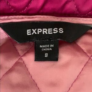 Express | Jackets & Coats | Hot Pink Satin Jacket | Poshmark